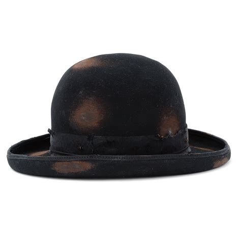 Triangles Hatトライアングルズハット Wool Burned Bowler Hat Black Anre R Salon