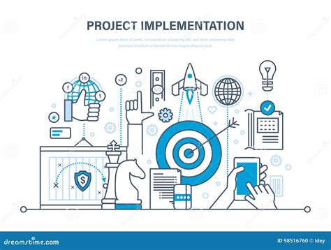 Project Implementation Concept Of Project Business Planning And Marketing Research Stock