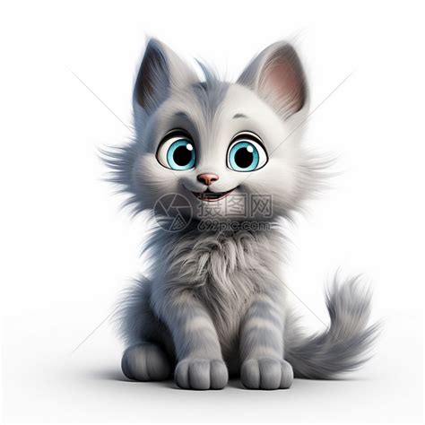 可爱灰色的猫插画图片下载 正版图片600557655 摄图网