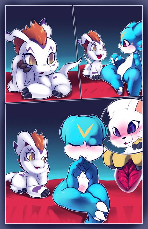 Rule 34 Absurd Res After Sex Anthro Bandai Namco Blush Comic Digimon Digimon Species Feet