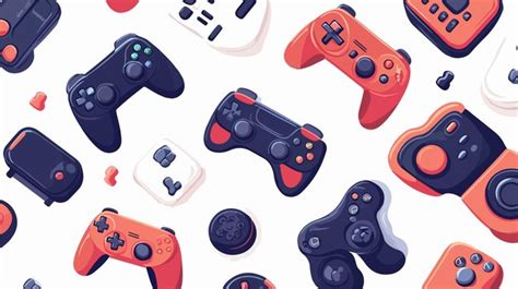 Professional Game Seamless Pattern Design Element Premium AI Generated Vector