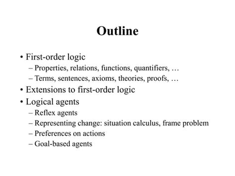 Predicate Logic Proposition Logic Firstorderlogic Ppt