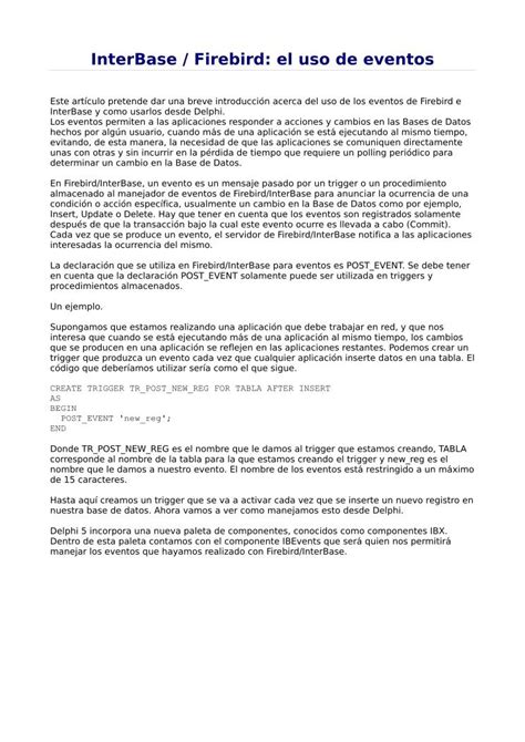 pdf de programación interbase firebird el uso de eventos