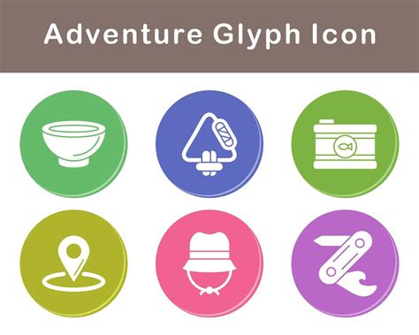 Adventure Vector Icon Set 21518483 Vector Art At Vecteezy
