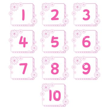 Colorful Serial Number PNG Transparent Images Free Download Vector Files Pngtree