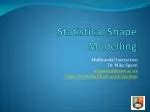 PPT Statistical Shape Modelling PowerPoint Presentation Free Download ID 8879692