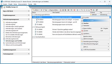 In Step Blue Coreprocess Mit Testmanagement Microtool