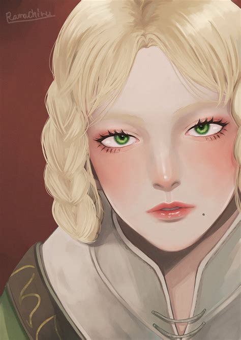 ラーヤちゃん口元の黒子がよい ELDENRING らまちるのイラスト