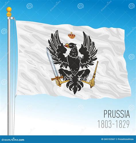 Prussia Historical Flag 1803 1892 Illustration Stock Vector Illustration Of Baltia Historic
