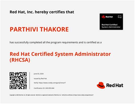 parthivi thakore on linkedin redhatcertified systemadministrator