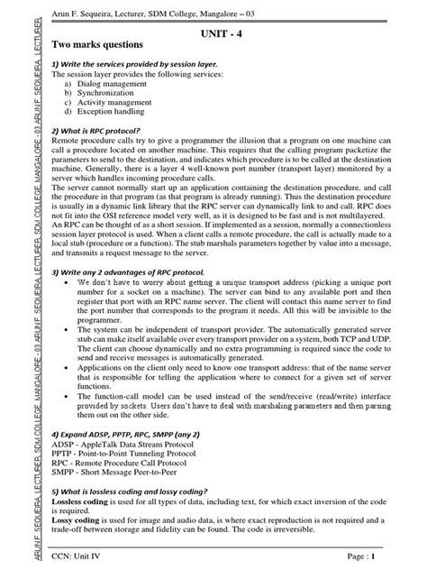 Unit 4 Question Answers Pdf File Transfer Protocol Hypertext