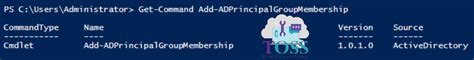 Add ADPrincipalGroupMembership PowerShell TOSS