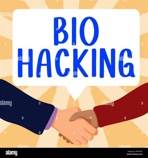 Writing Displaying Text Bio Hacking Concept Meaning Exploiting Genetic Material Experimentally