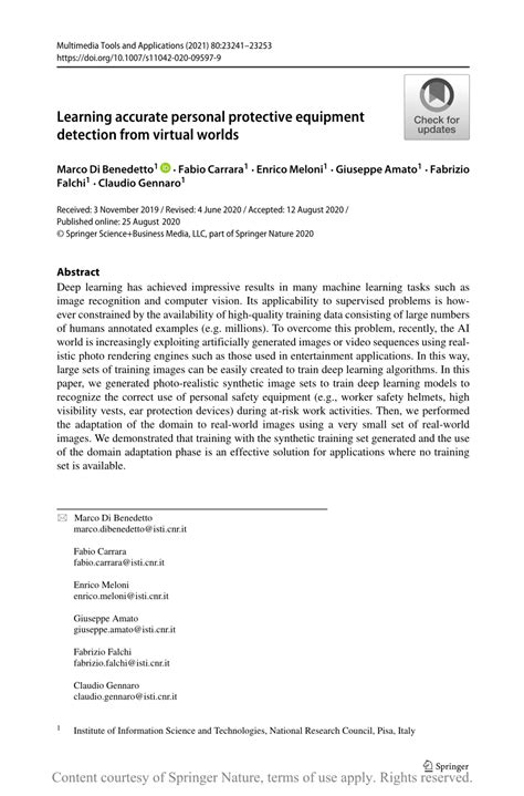 Learning Accurate Personal Protective Equipment Detection From Virtual
