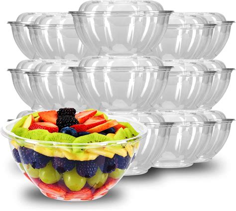 Comfy Package [32 Oz 50 Count] Clear Plastic Salad