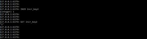 Redis INCR Incrementing Number Stored In The Key Using INCR