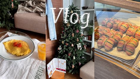Vlog 크리스마스는 사랑이야🎄🎀｜크리스마스트리오믈렛레시피파리감성카페 Youtube