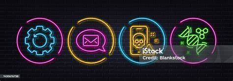 메신저 복구 장비 및 사이버 공격 최소 라인 아이콘 웹 응용 프로그램의 경우 벡터 인쇄 Dna에 대한 스톡 벡터 아트 및 기타 이미지 Dna 과학 교육 Istock