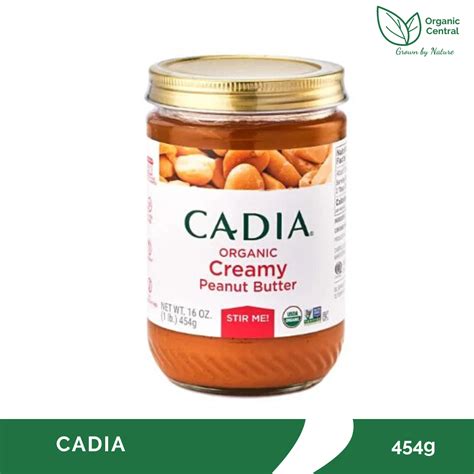 Cadia Organic Creamy Peanut Butter 454g Shopee Philippines