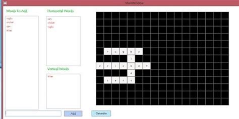 Creating A Crossword Puzzle In Visual Basic Codeguru