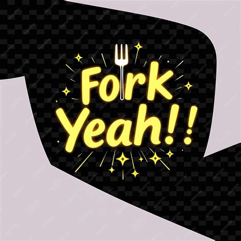 Radiant Fork Yeah Text Beams In Bright Yellow And White With Lumines Neon Yummy Typography