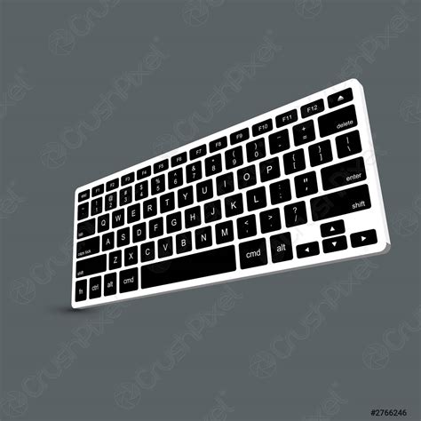 Vector Modern Computer Keyboard Background Stock Vector 2766246