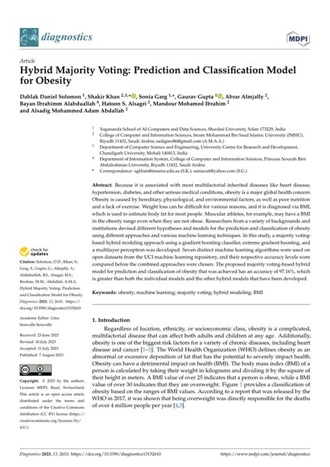 pdf hybrid majority voting prediction and classification model for