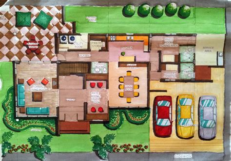 Marker Rendering Floor Plan
