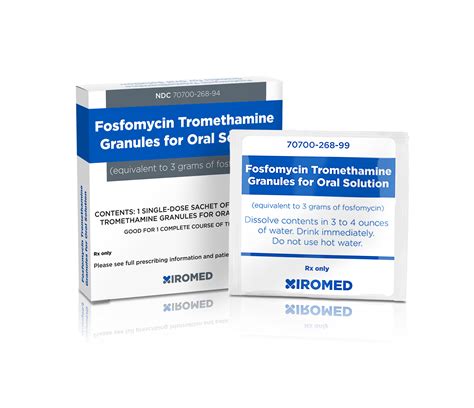 Fosfomycin Tromethamine Granules For Oral Solution