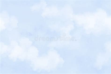 Blue Sky And Clouds Natural And Cloudy Fresh Blue Sky Background On Seamless Horizontal Border