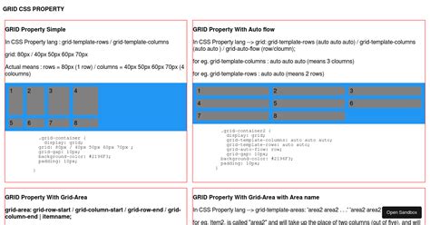 Learn Grid Css Codesandbox