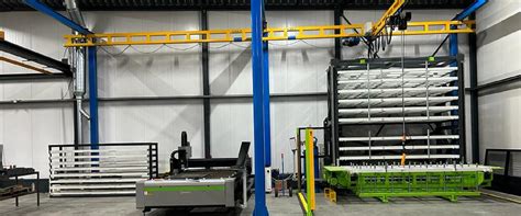 Automated Vertical Storage System Smartech Machinery Vertical Sheet Metal Lifter Rack