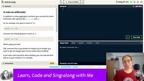 Intermediate Sql Queries Aggregate Functions Part 2 Datacamp Onlinelearning Dataanalytics