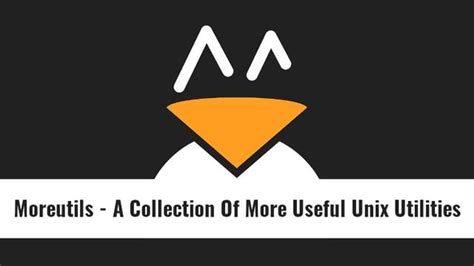 Moreutils A Collection Of More Useful Unix Utilities Rlinux