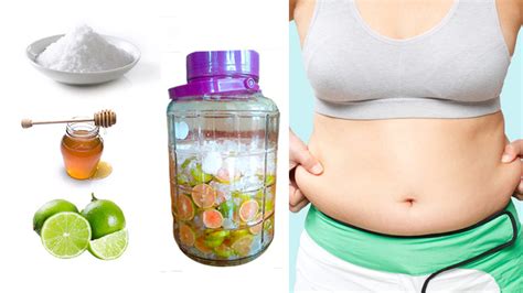 កម្ចាត់ជាតិខ្លាញ់ក្បាលពោះជាមួយក្រូចឆ្មារ ទឹកឃ្មុំ និងអំបិល សុខក្រម