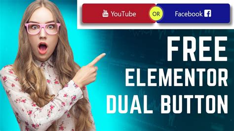 free dual button widget for elementor create two buttons side by side in elementor youtube