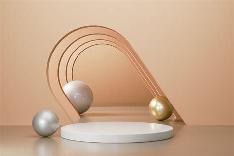 추상적인 기하학적 모양 파스텔 색상 장면 최소한 화장품 또는 제품 디스플레이 연단 3d 렌더링을위한 디자인 0명에 대한 스톡 사진 및 기타 이미지 Istock