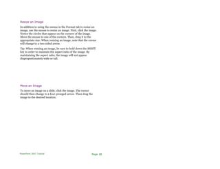 Ppt Tutorial Complete PPTX Desktop Publishing Computer Software And Applications