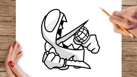 HOW TO DRAW Fnf Red Impostor V Among Us VS Impostor Characters Amandadrawings