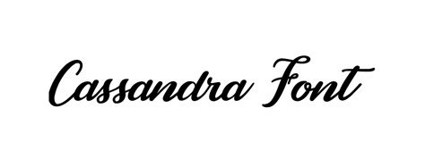 Cassandra Font Dafont Style
