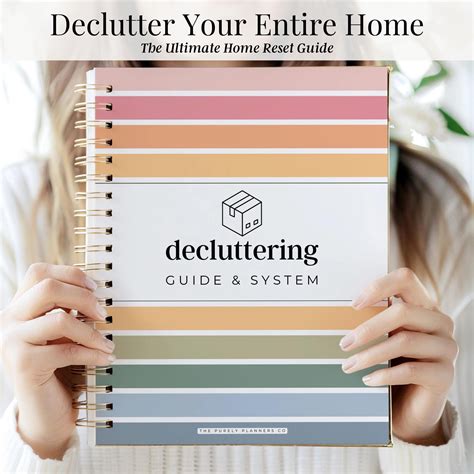 Declutter Worksheet Declutter Planner Insert Declutter Workbook