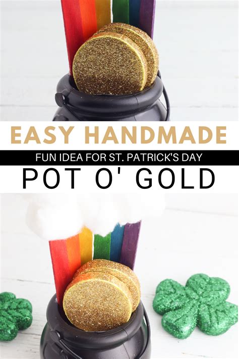 Diy Pot O Gold Craft Easy St Patricks Day Craft Easy Crafts Diy Pots St Patricks Day
