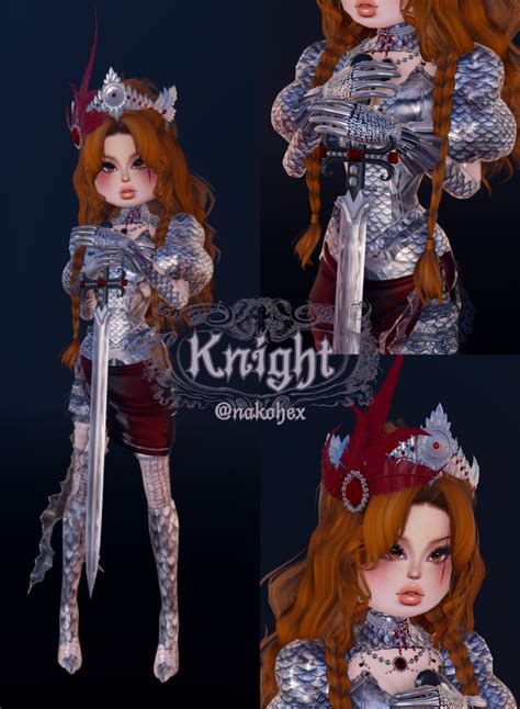 Dti Knight Outfit ᡣ𐭩 Dress To Impress Knight Outfit Aesthetic