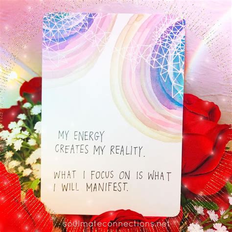 Happy Saturday 💖 Just As This Beautiful Card Says My Energy Creates
