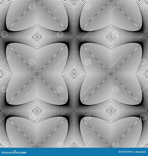 Design Seamless Monochrome Lines Pattern Stock Vector Illustration Of Vector Black 59701995