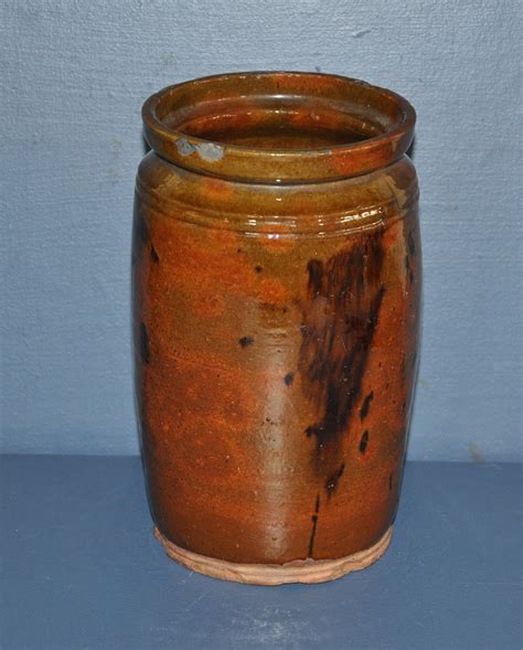 Redware Jar Samuel Herrup Antiques