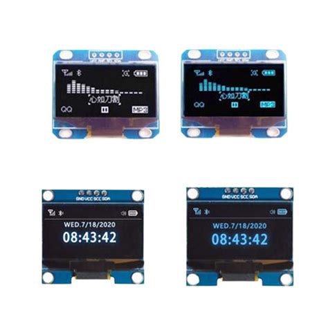 1 3 Inch Lcd Screen Blue White I2c Iic Communication 12864 Oled Display Module 4 Pin Shopee