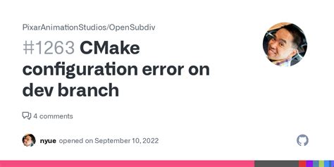 Cmake Configuration Error On Dev Branch · Issue 1263