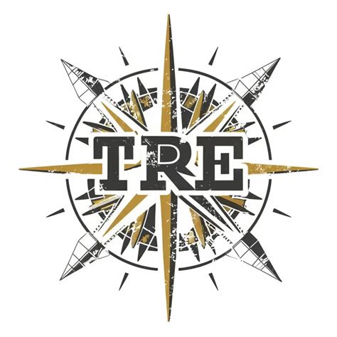 Logo Design For Tre Nautical Compass Typography For Travel Industry
