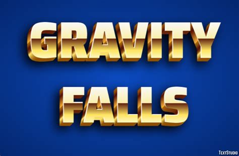 Gravity Falls Text Effect And Logo Design Cartoon